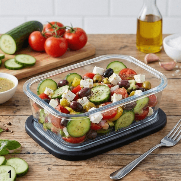 Barella Rectangular Glass Food Container - 1.3L Oven Safe
